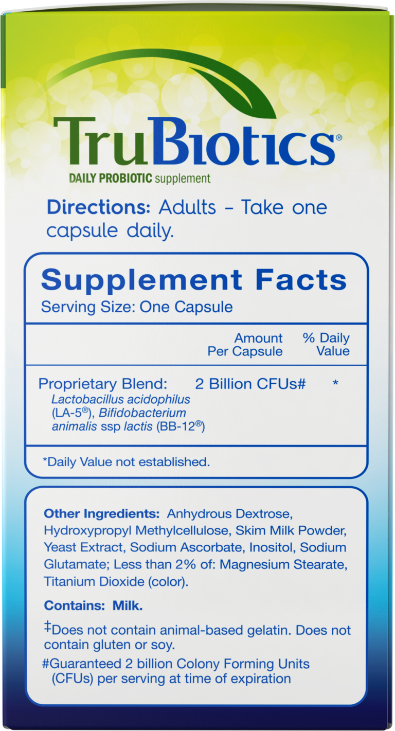 TruBiotics® Capsules | TruBiotics® Probiotics for Digestive Health